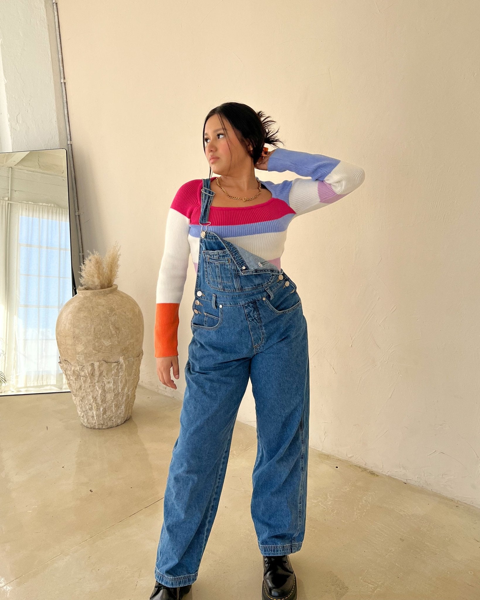 RESTOCKED: Donna Straight-Leg Denim Overalls – Marmol Boutique
