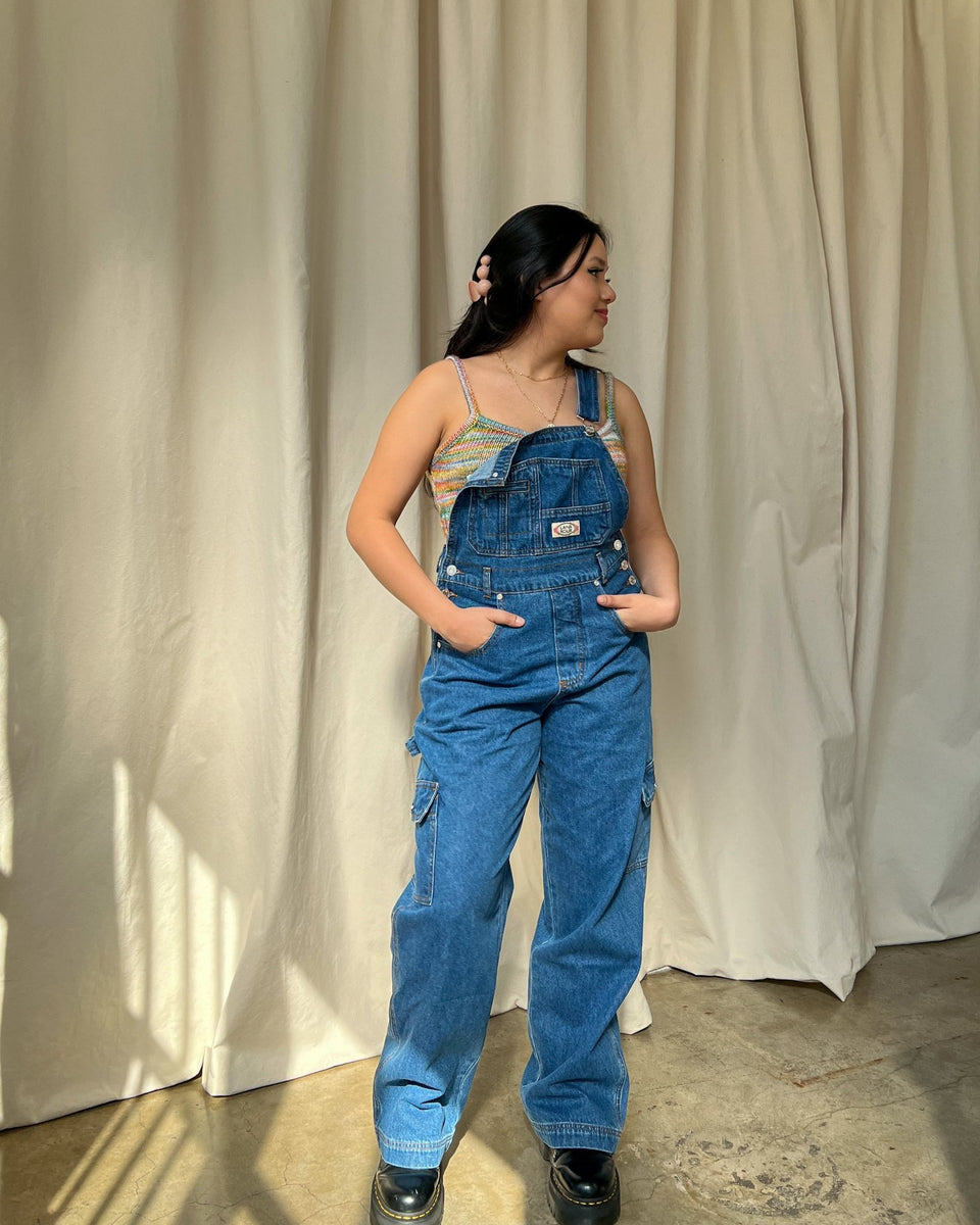RESTOCKED: Jeanie Denim Cargo Overalls – Marmol Boutique